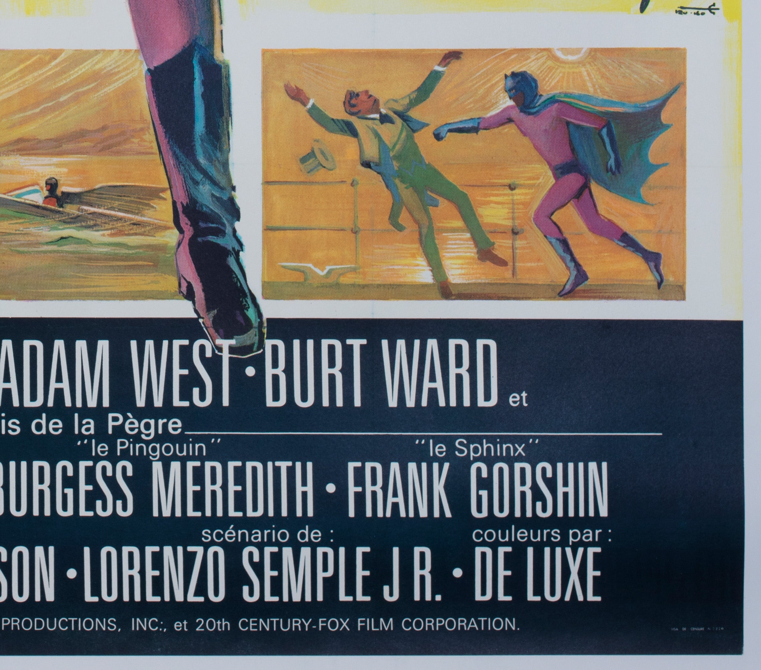 Batman 1966 French Grande Film Poster Boris Grinsson - Orson & Welles