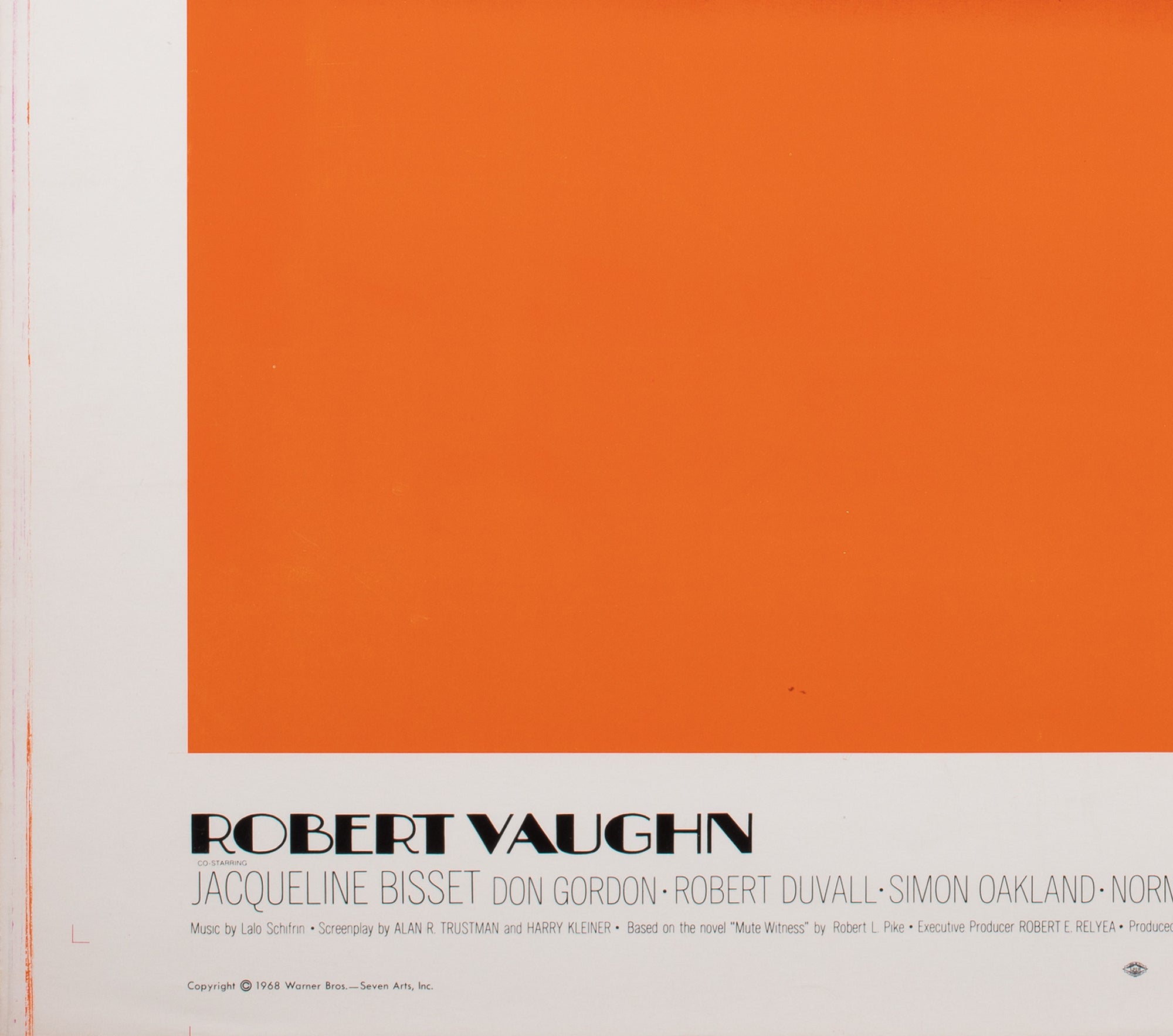 Bullitt 1968 US 30x40 Film Poster - Orson & Welles