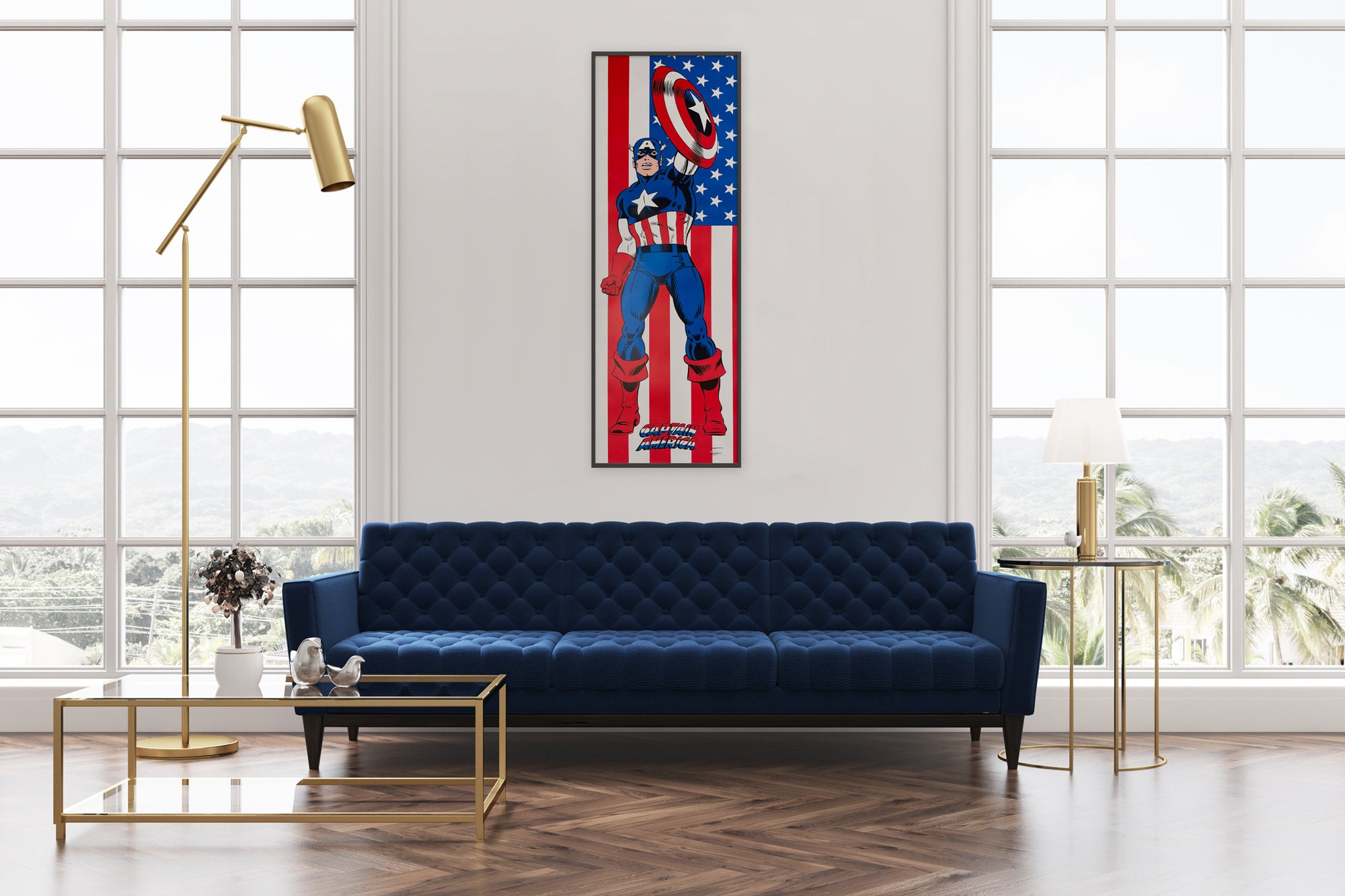 Captain America 1991 Marvel Door Panel Poster - Orson & Welles