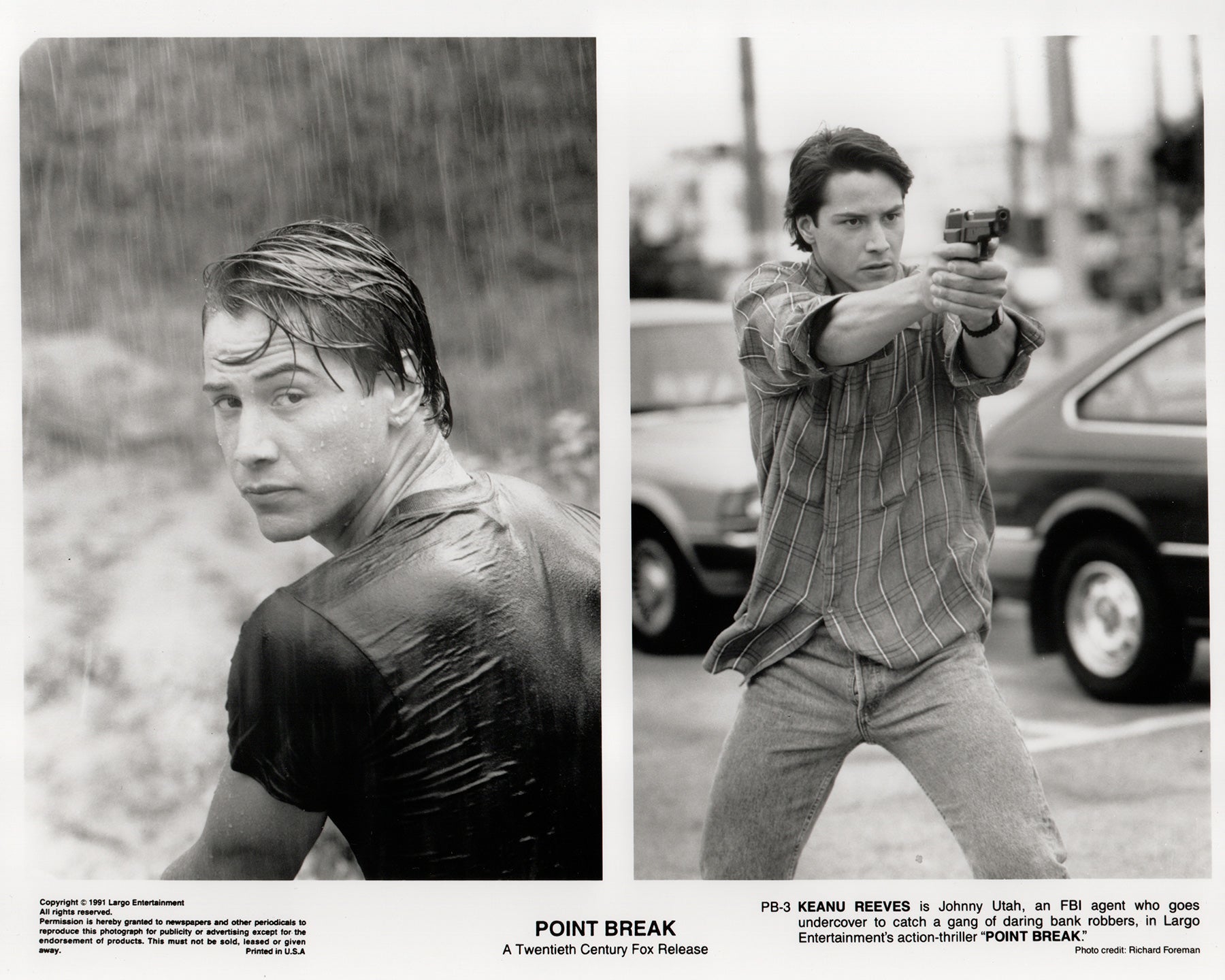 Point Break 1991 Film Movie Press Publicity Still Framed - Orson & Welles