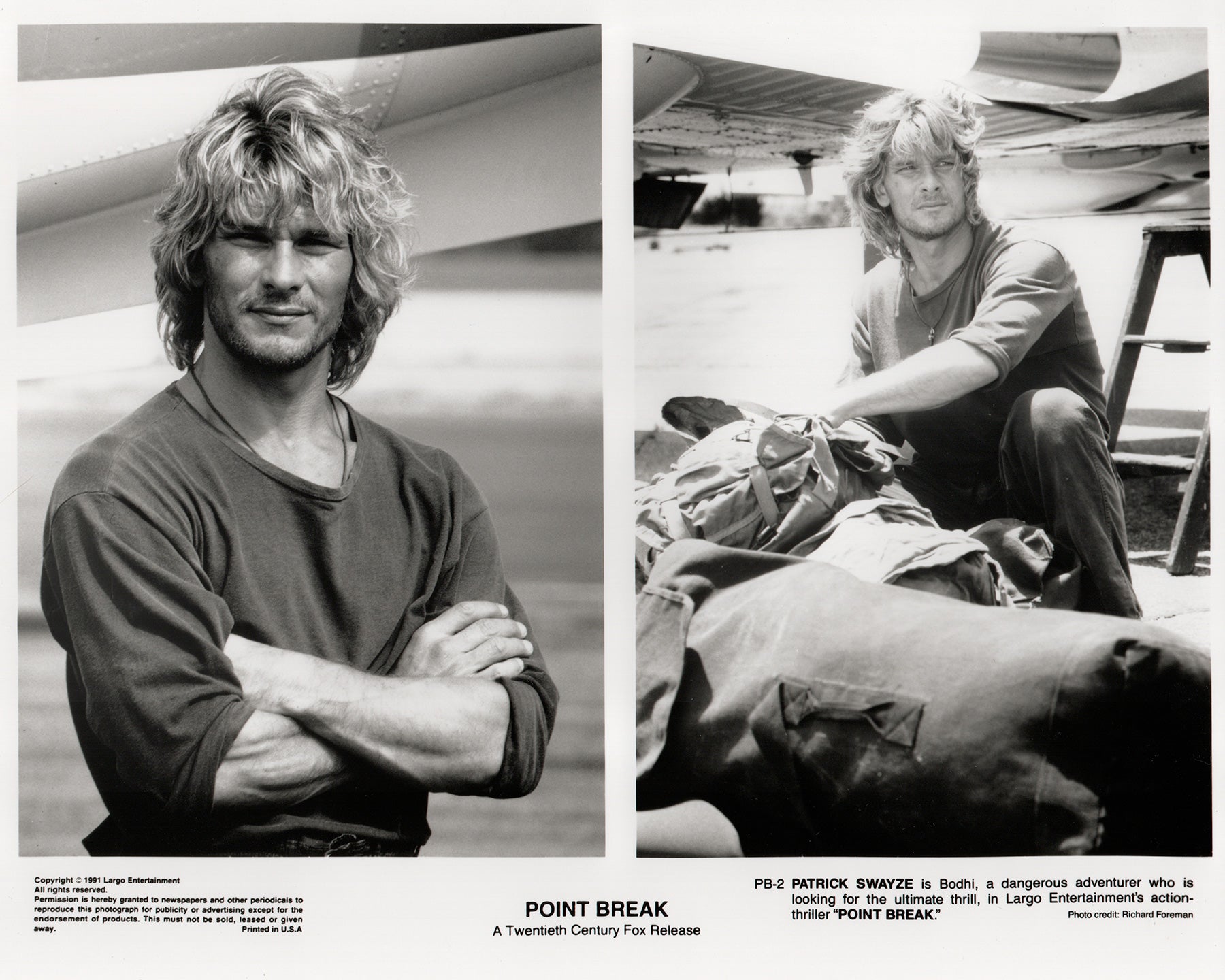 Point Break 1991 Film Movie Press Publicity Still Framed - Orson & Welles