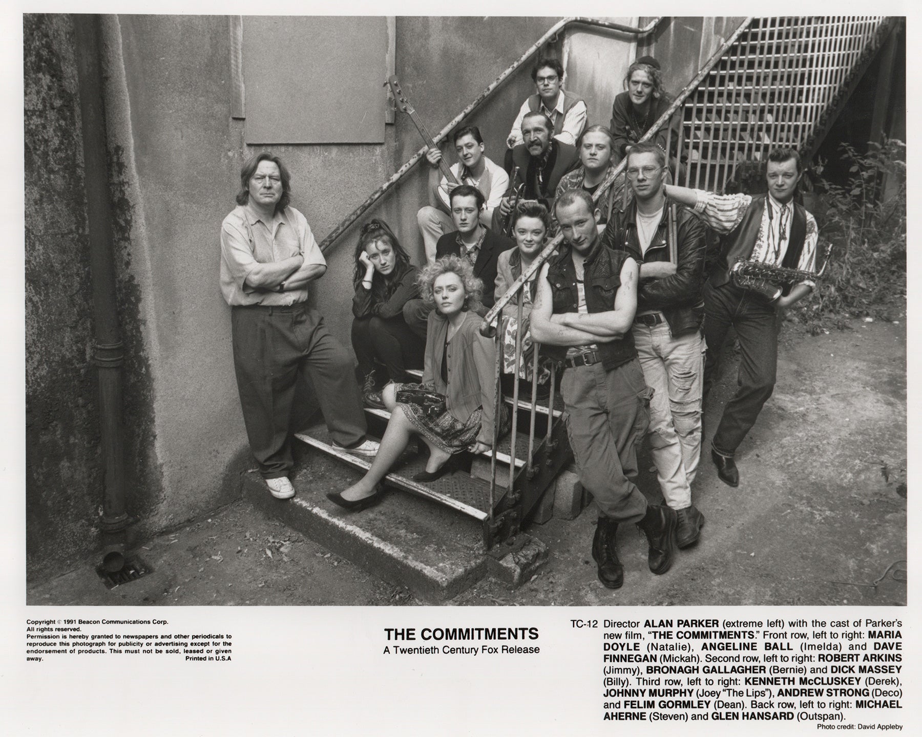 The Commitments 1991 Film Movie Press Publicity Still Framed - Orson ...