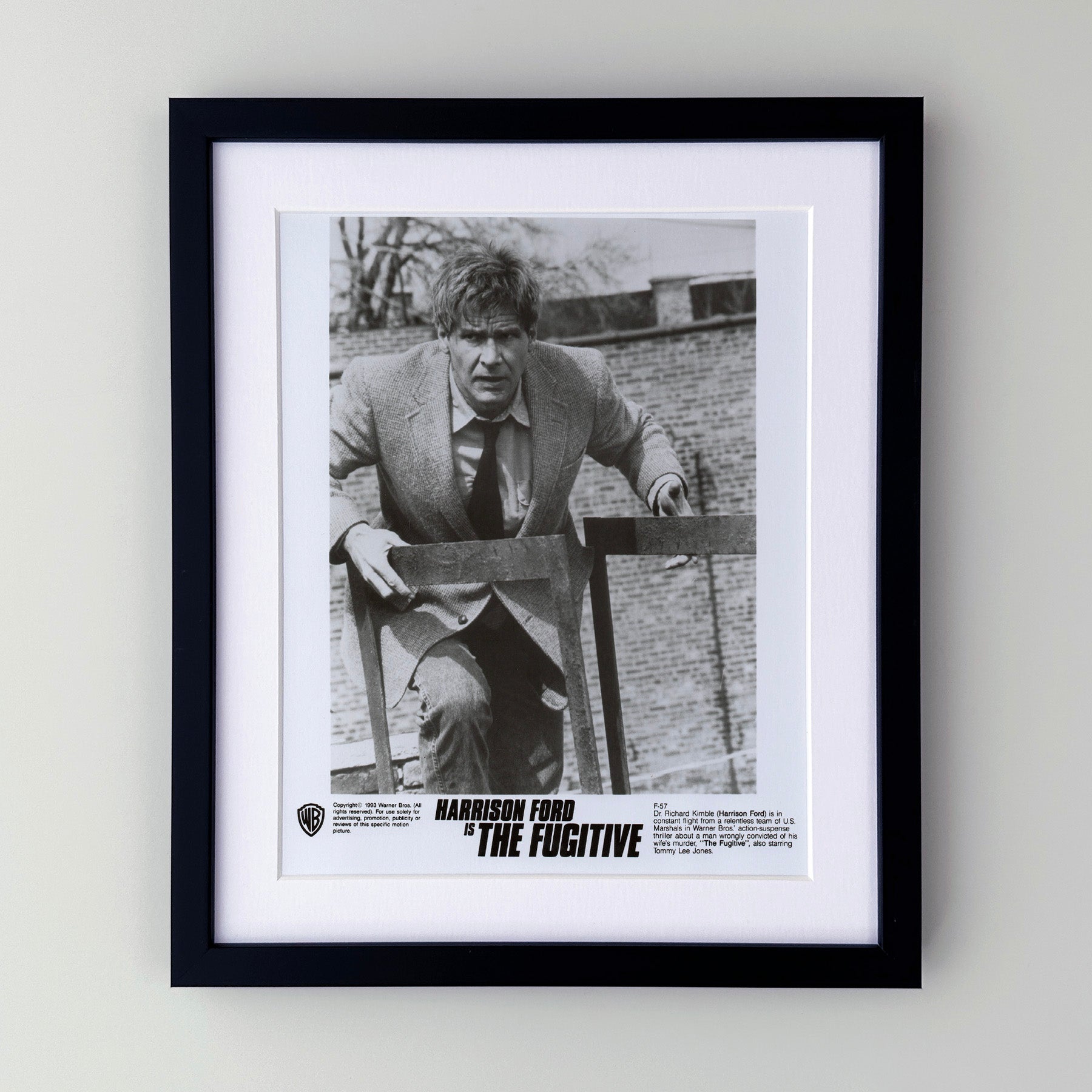 The Fugative 1993 Film Movie Press Publicity Still Framed - Orson & Welles