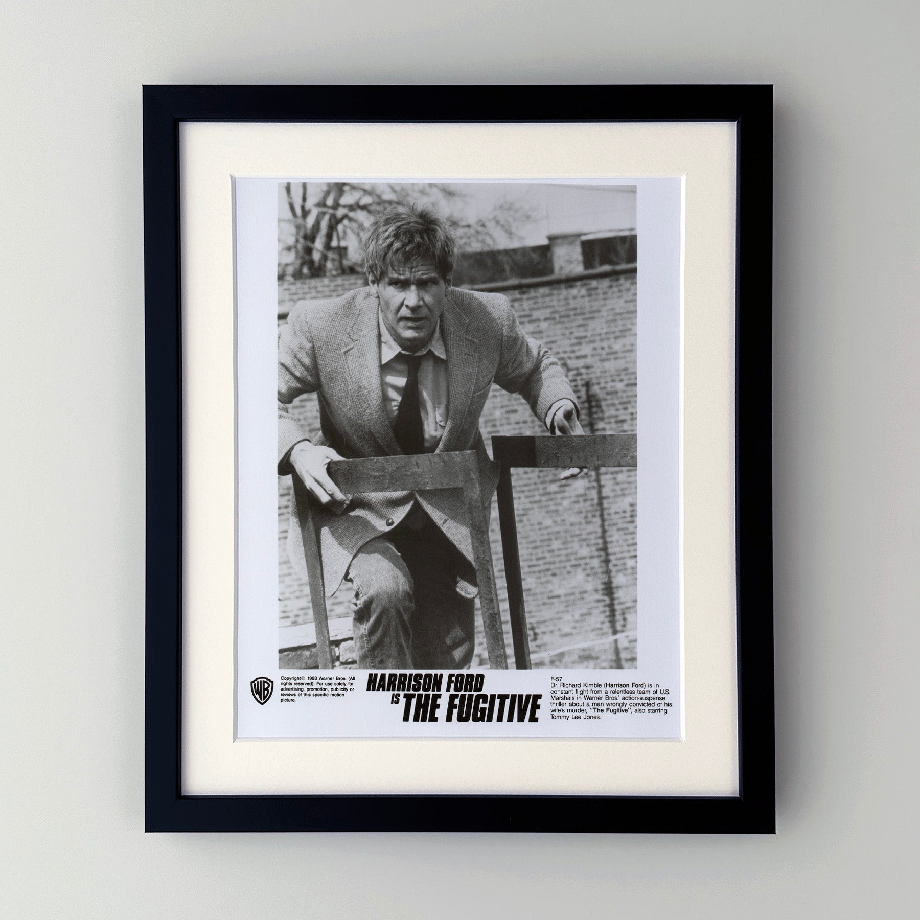 The Fugative 1993 Film Movie Press Publicity Still Framed - Orson & Welles
