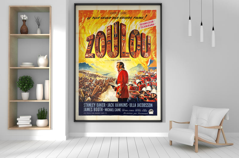 Zulu 1964 French Grande Film Movie Poster, Roger Soubie - Orson & Welles
