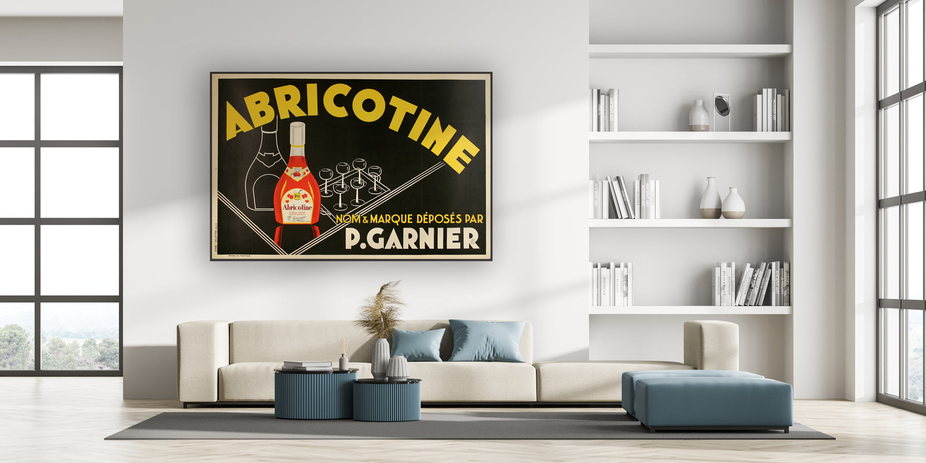 Abricotine c1930 Vintage French Alcohol Advertising poster - Orson & Welles