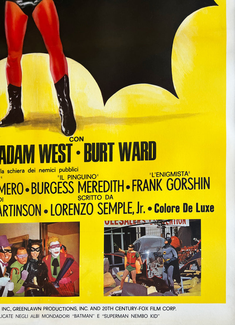 Batman 1966 Italian 2 Foglio Film Poster - Orson & Welles
