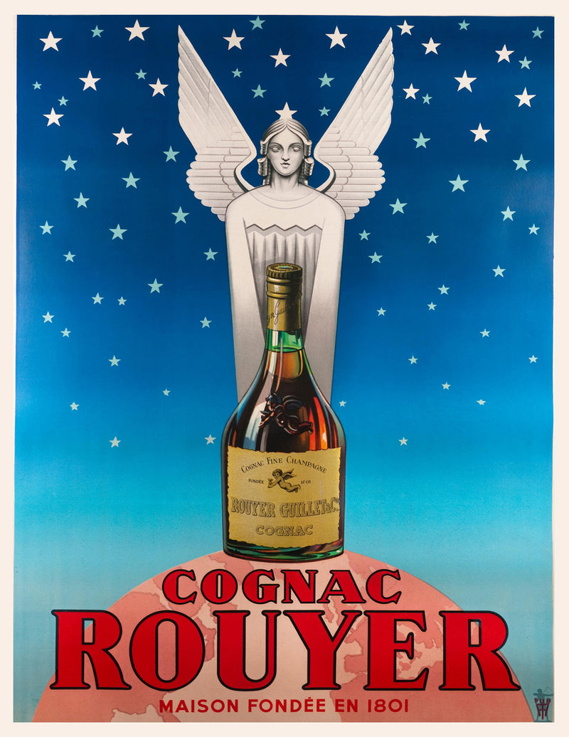 Cognac Rouyer 1945 Vintage French Alcohol Advertising Poster - Orson ...