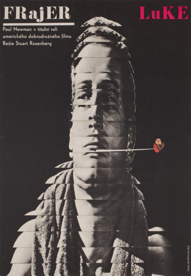 Cool Hand Luke 1967 Czech A3 Film Poster, Grygar - Orson & Welles