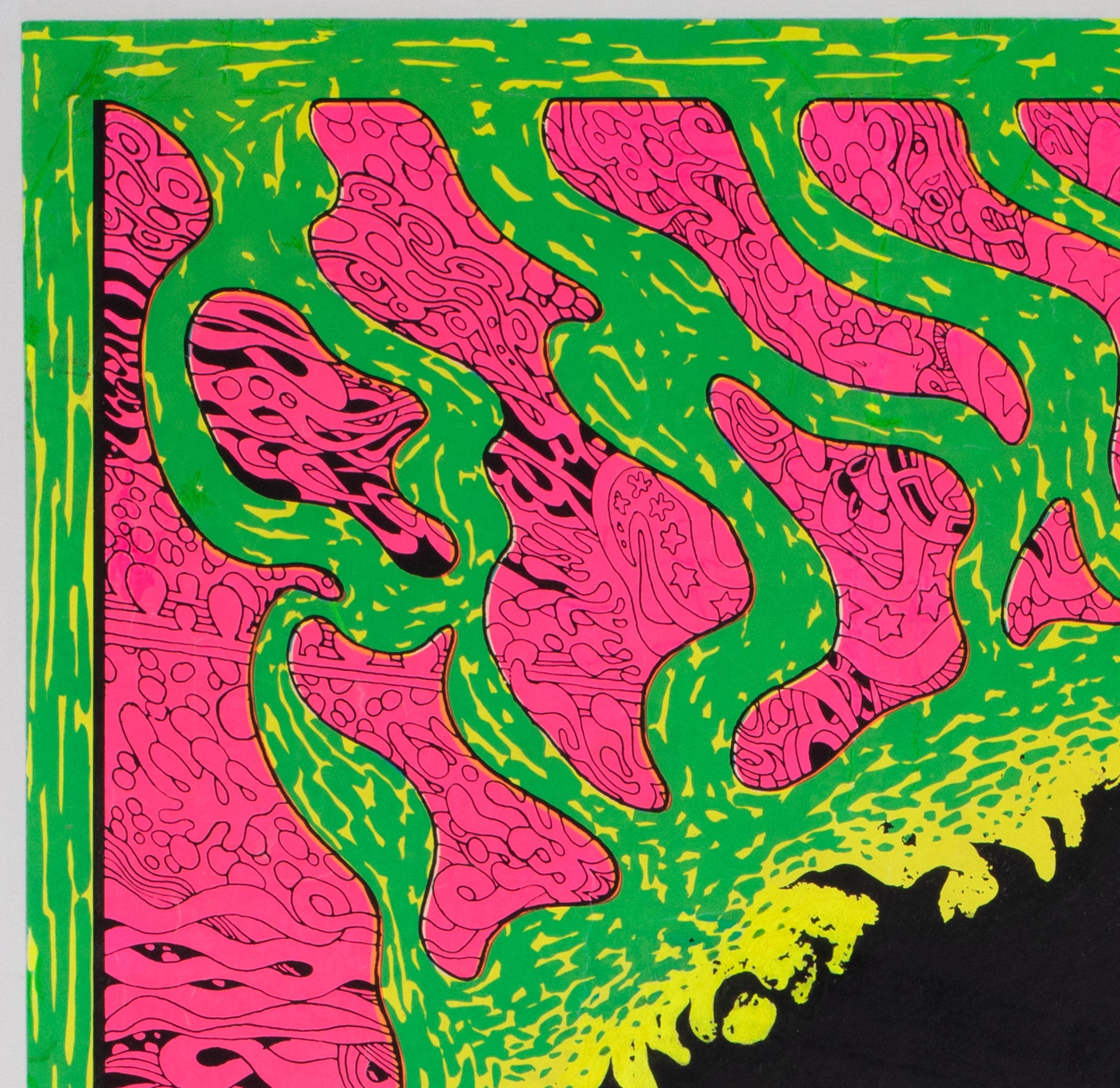 Jimi Hendrix 1960s Blacklight Poster, Joe Roberts Jr - Orson & Welles