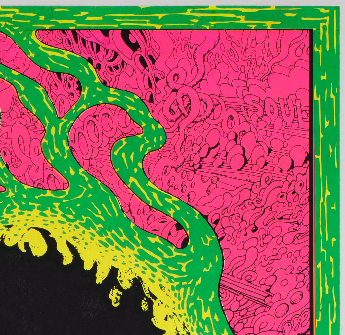 Jimi Hendrix 1960s Blacklight Poster, Joe Roberts Jr - Orson & Welles