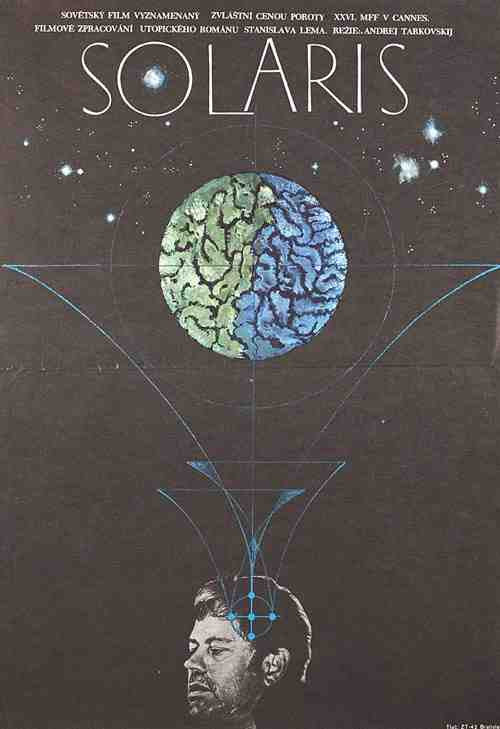 Solaris original 1975 Czech poster - Orson & Welles